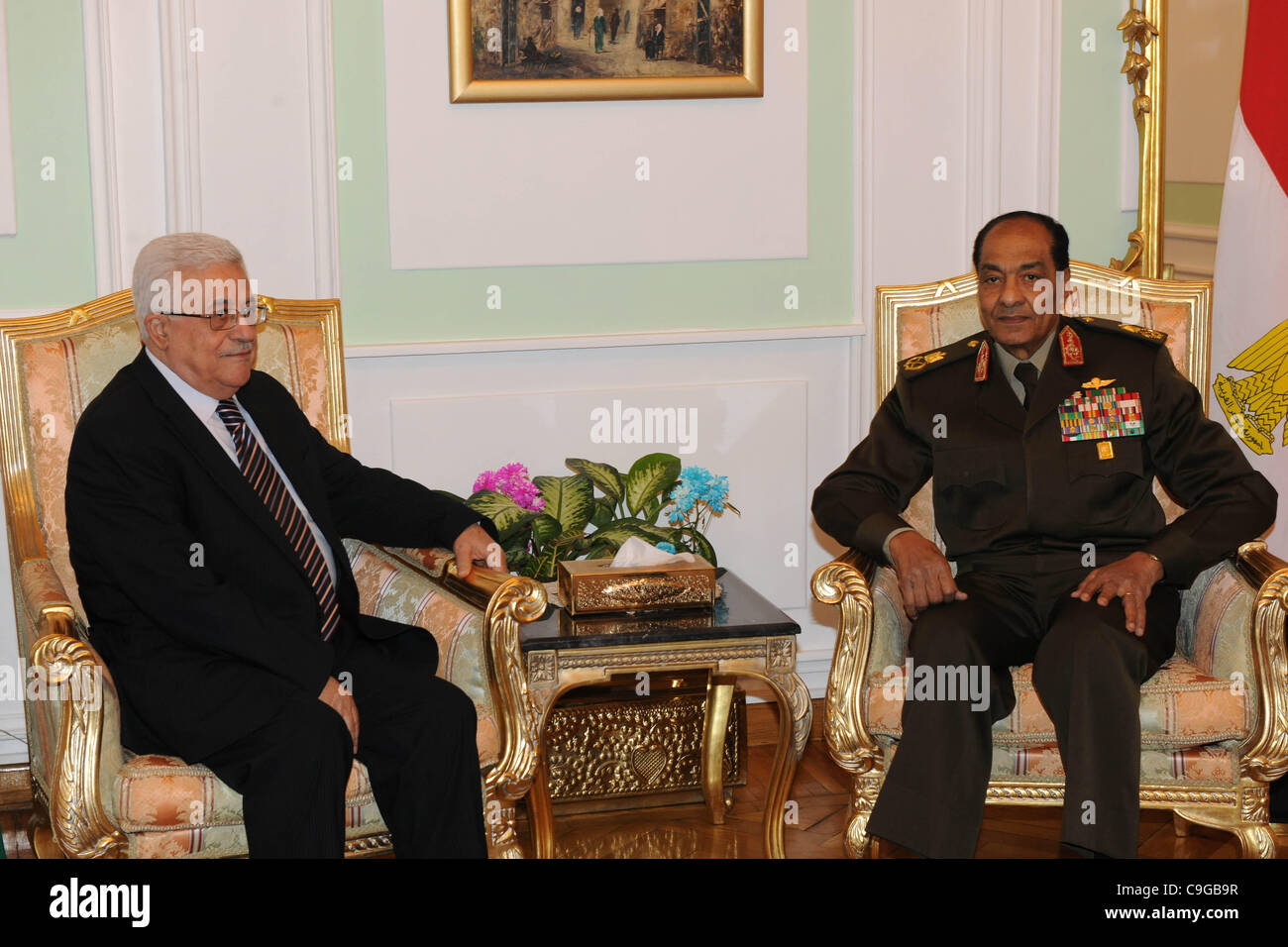 Cairo egypt field marshal mohamed hussein tantawi hi-res stock ...