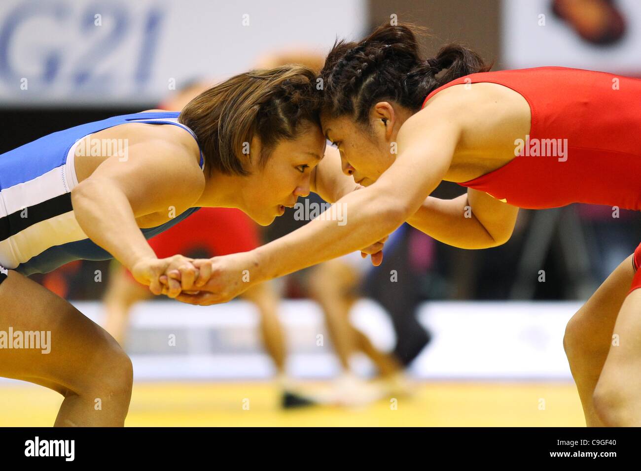 (L to R) Seiko Yamamoto, Kaori Icho, December 23, 2011 - Wrestling ...
