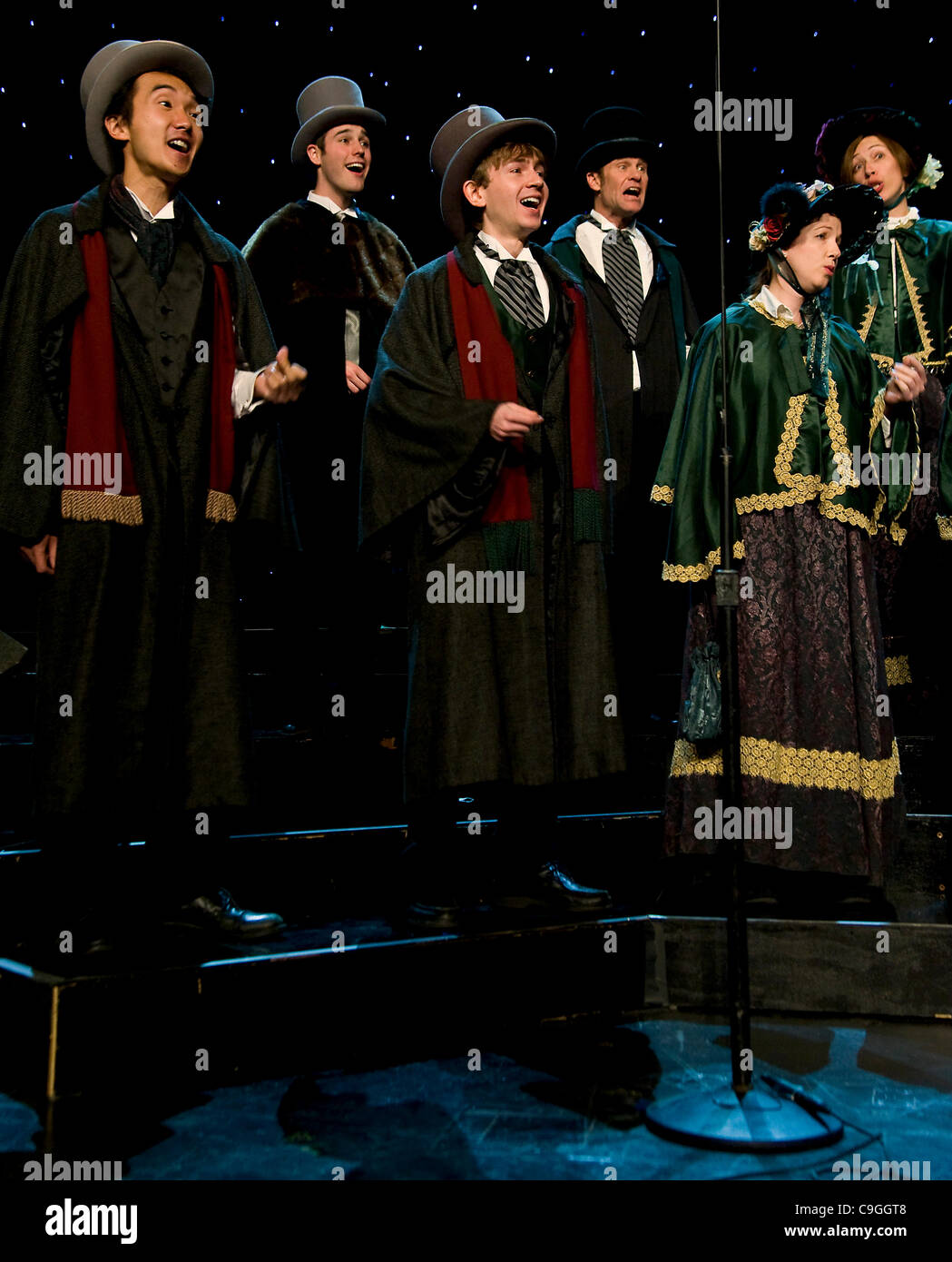 Dec. 24, 2011 - Los Angeles, CA, USA - The Charles Dickens Carolers ...