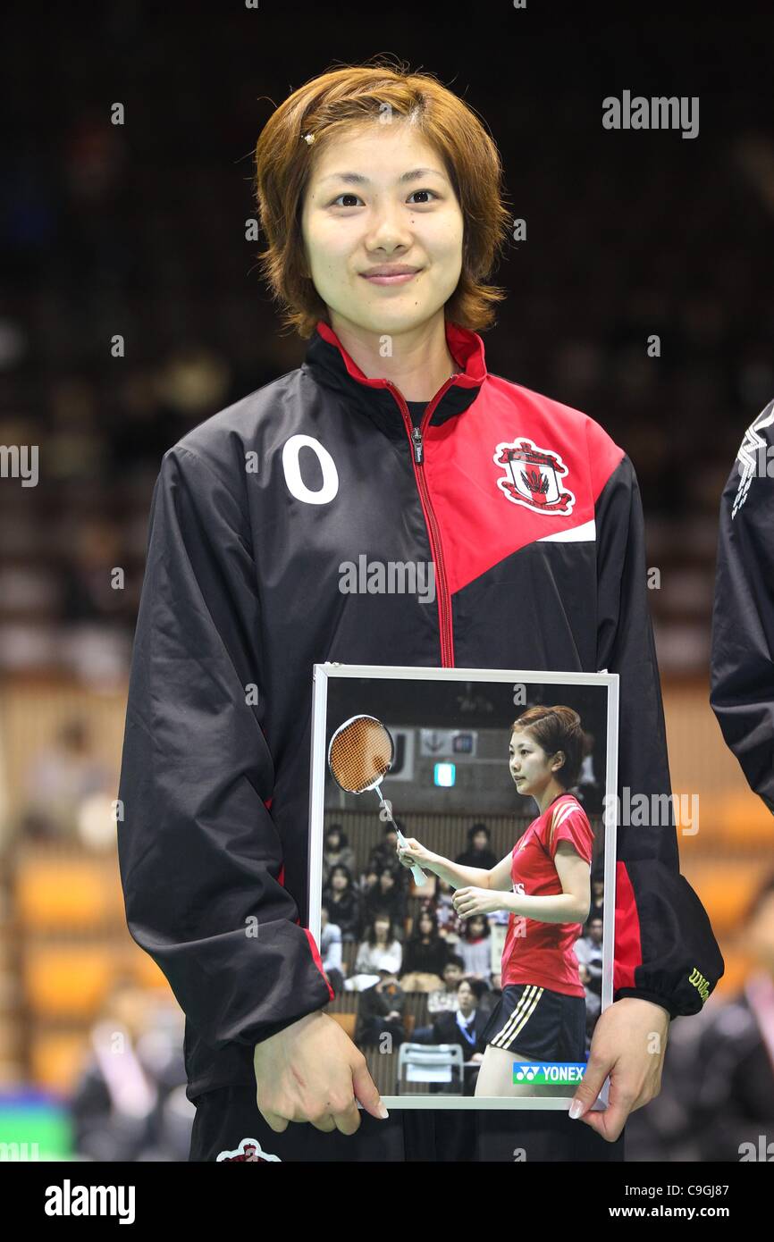 Reiko Shiota (Nihon Unisys), December 25, 2011 - Badminton : Nippon League 2011, Closing ...