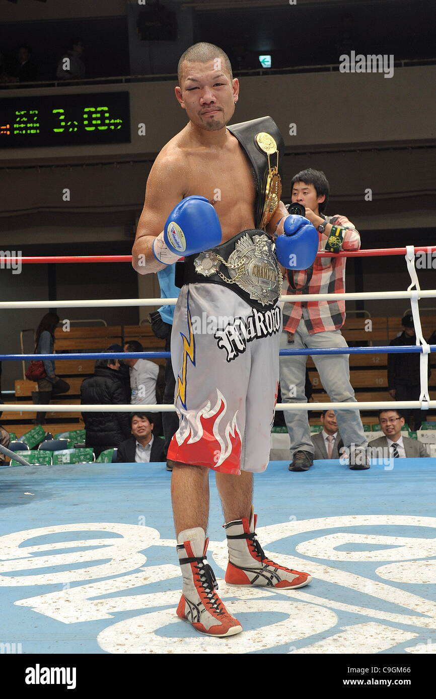 Makoto Fuchigami (JPN) DECMBER 12, 2011 - Boxing : JBC Japanese middleweight title holder Makoto ...