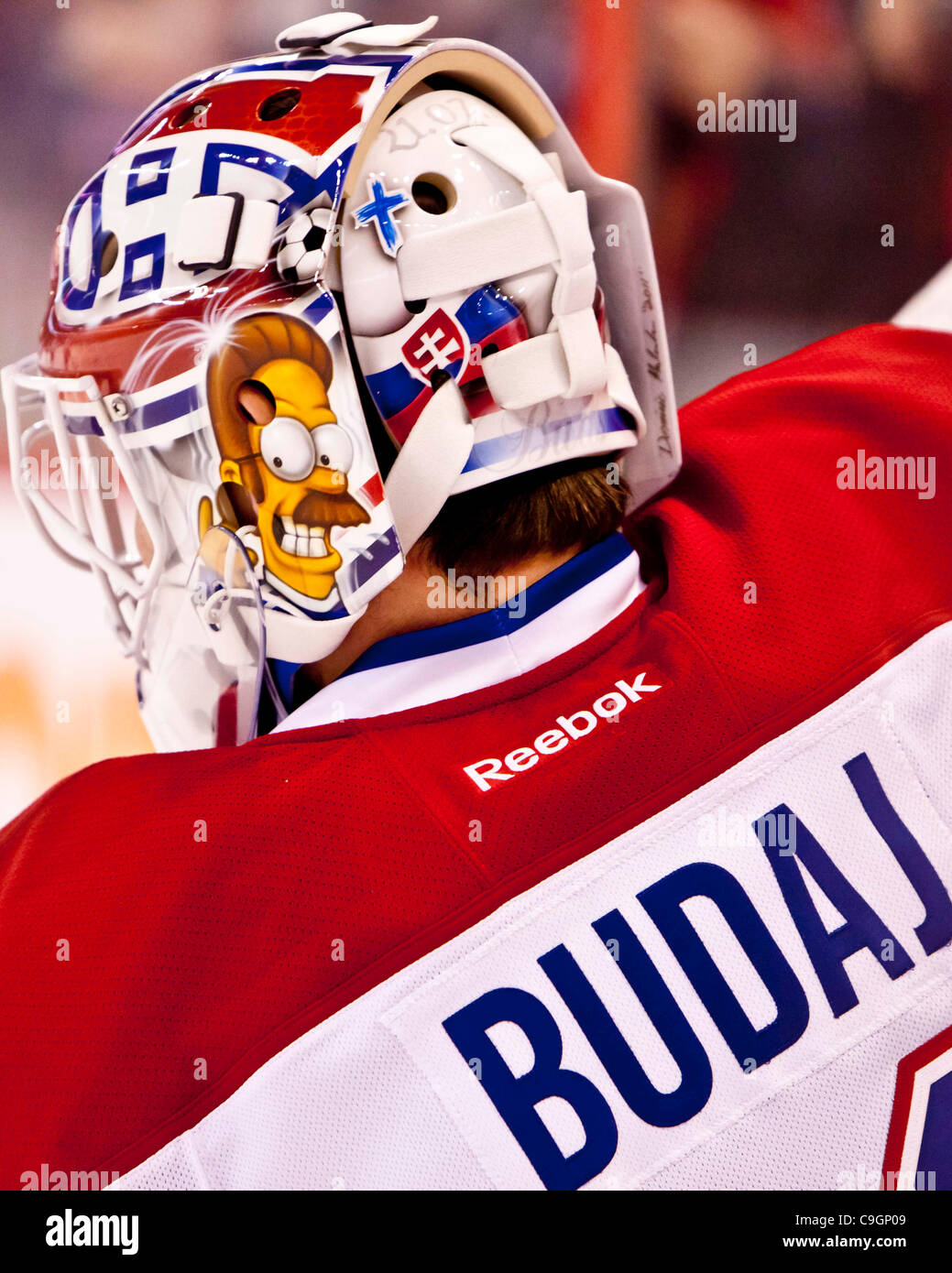 Montreal canadiens goalie peter budaj hi-res stock photography and ...