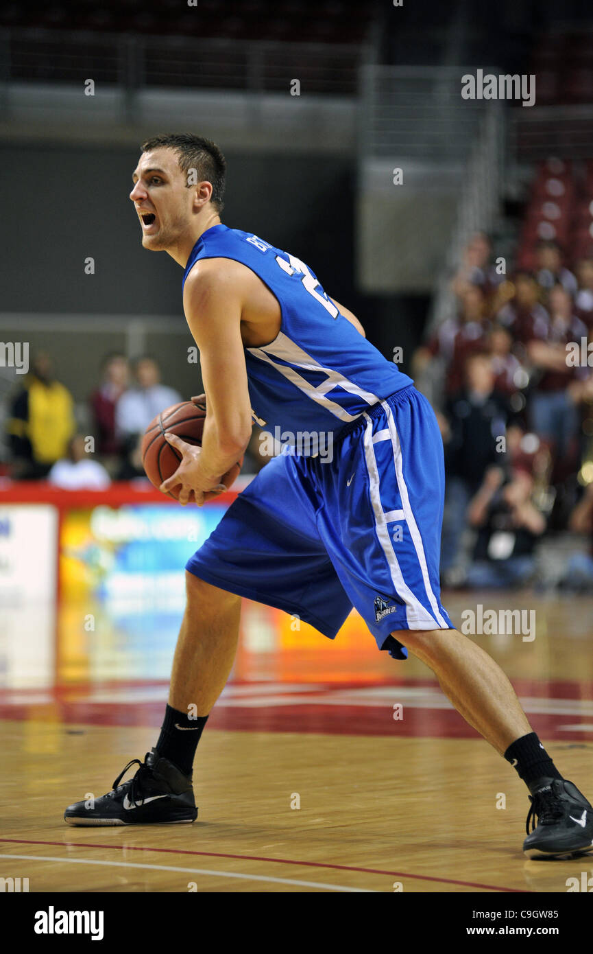 Dec. 28, 2011 - Philadelphia, Pennsylvania, U.S - Buffalo forward Dave Barnett (#24) yells ...