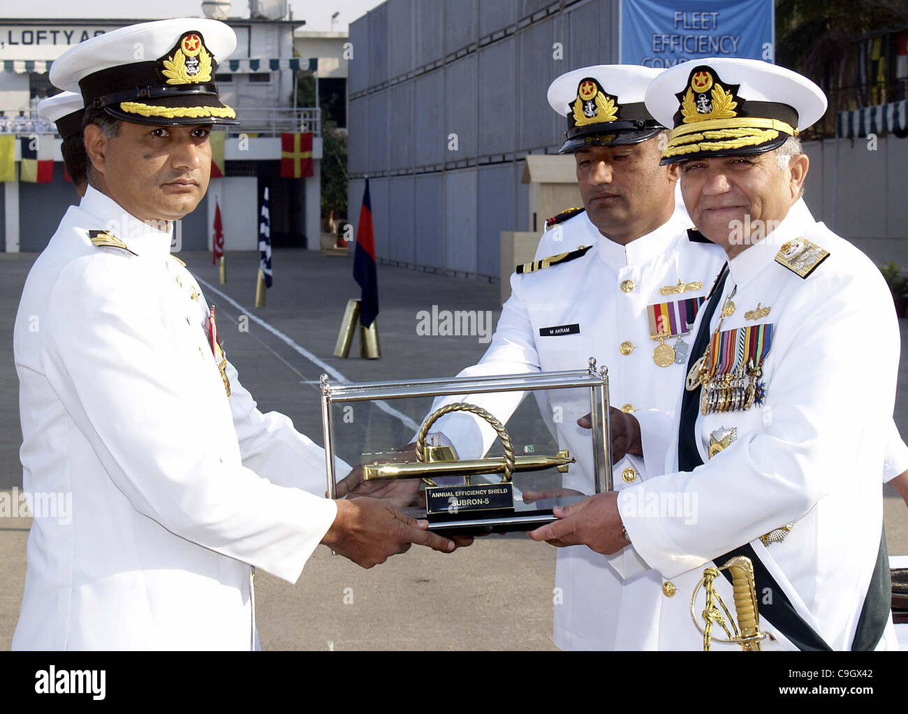 Chief of the Naval Staff, Adm.Asif Sandila gives away prizes to the ...