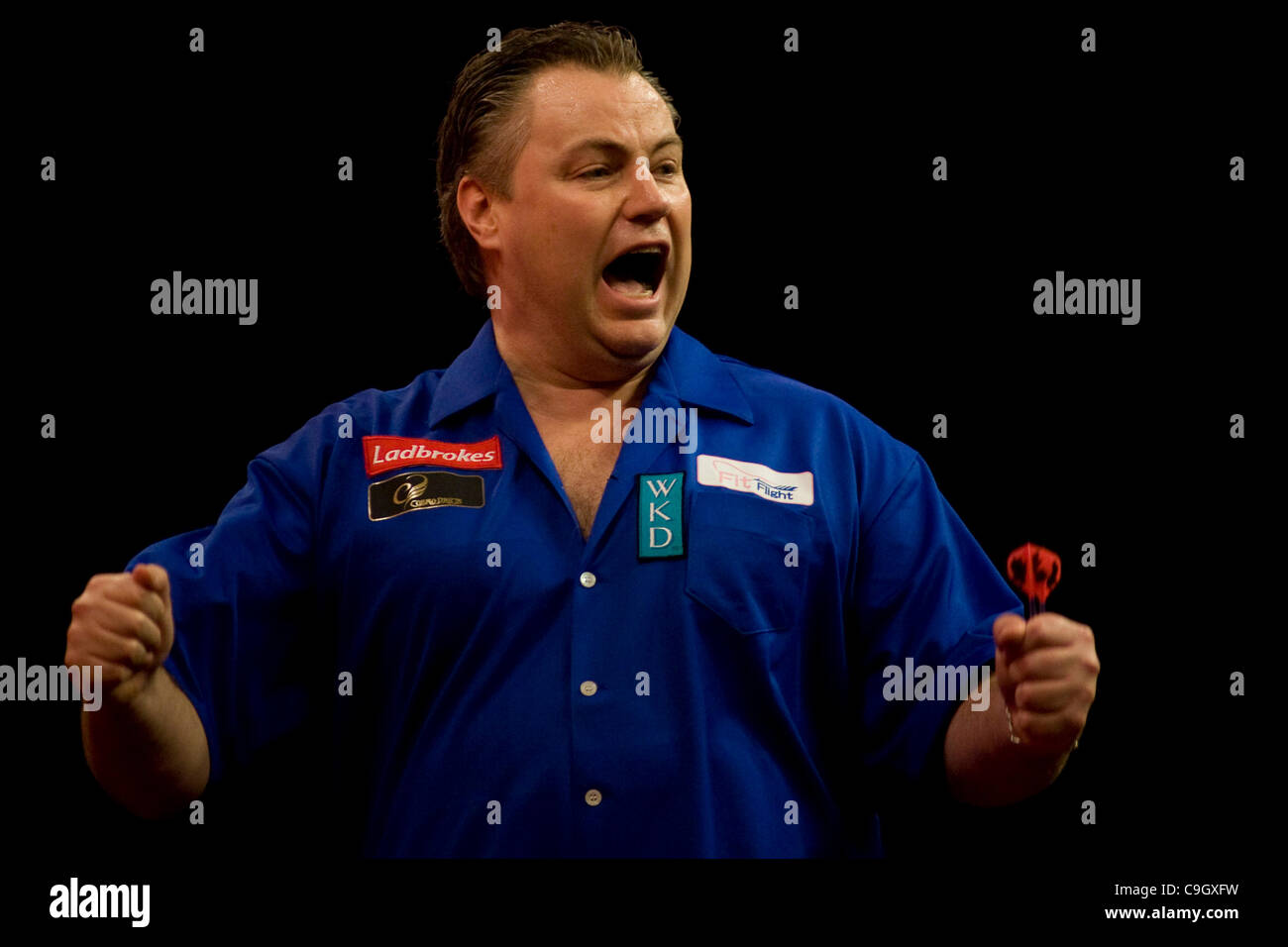 John part reacts ladbrokes com world darts championship alexandra ...
