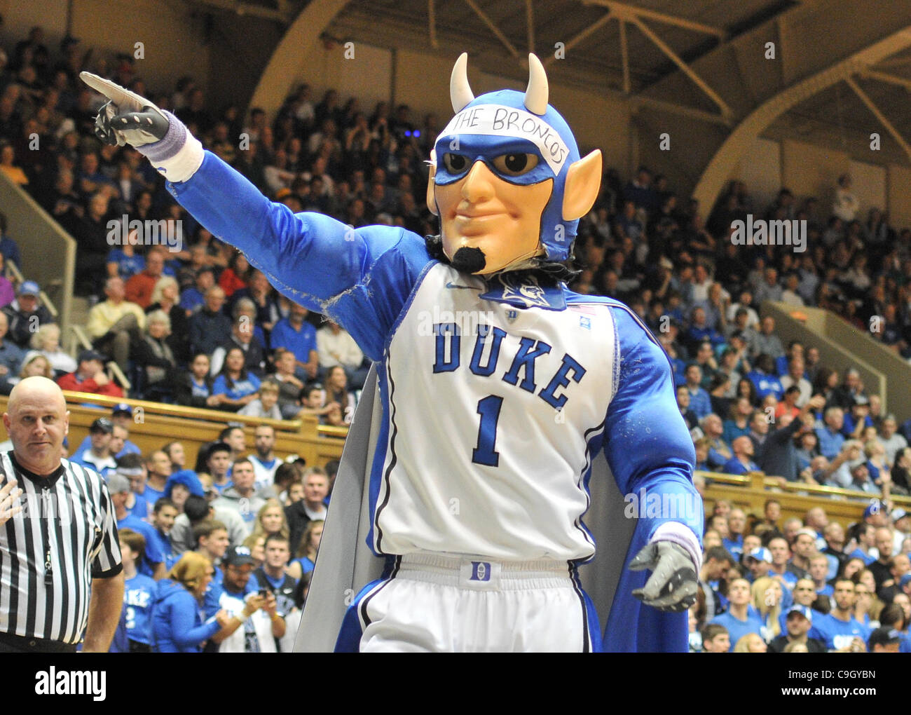 Dec. 30, 2011 - Durham, North Carolina, U.S - The Blue Devil mascot ...