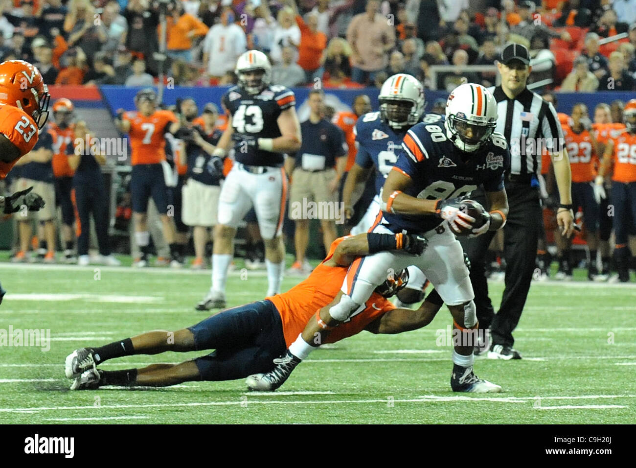 Dec. 31, 2011 - Atlanta, Georgia, U.S - Auburn Tigers wide receiver ...
