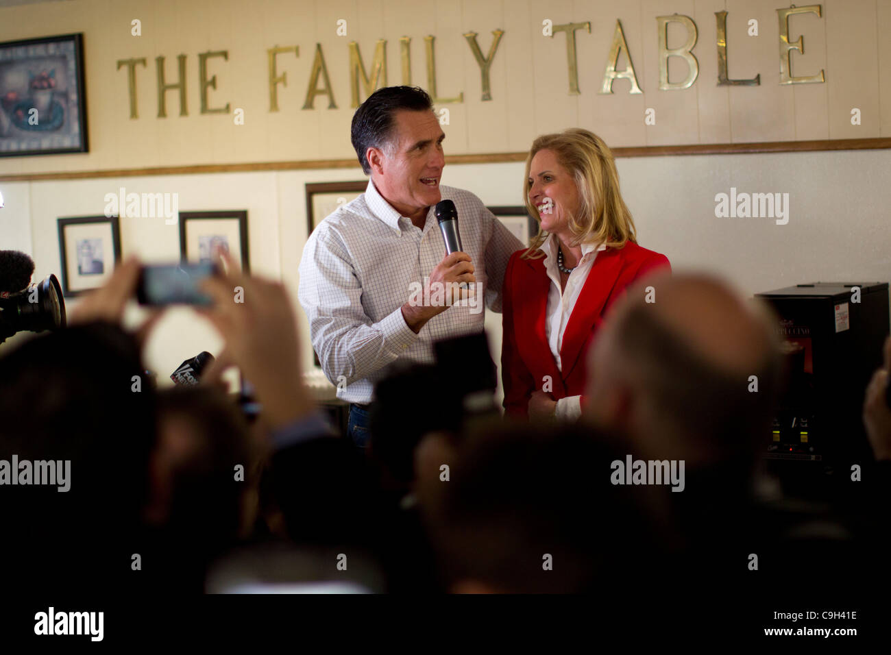 January 1, 2012. - Atlantic, Iowa, USA - Republican presidential ...