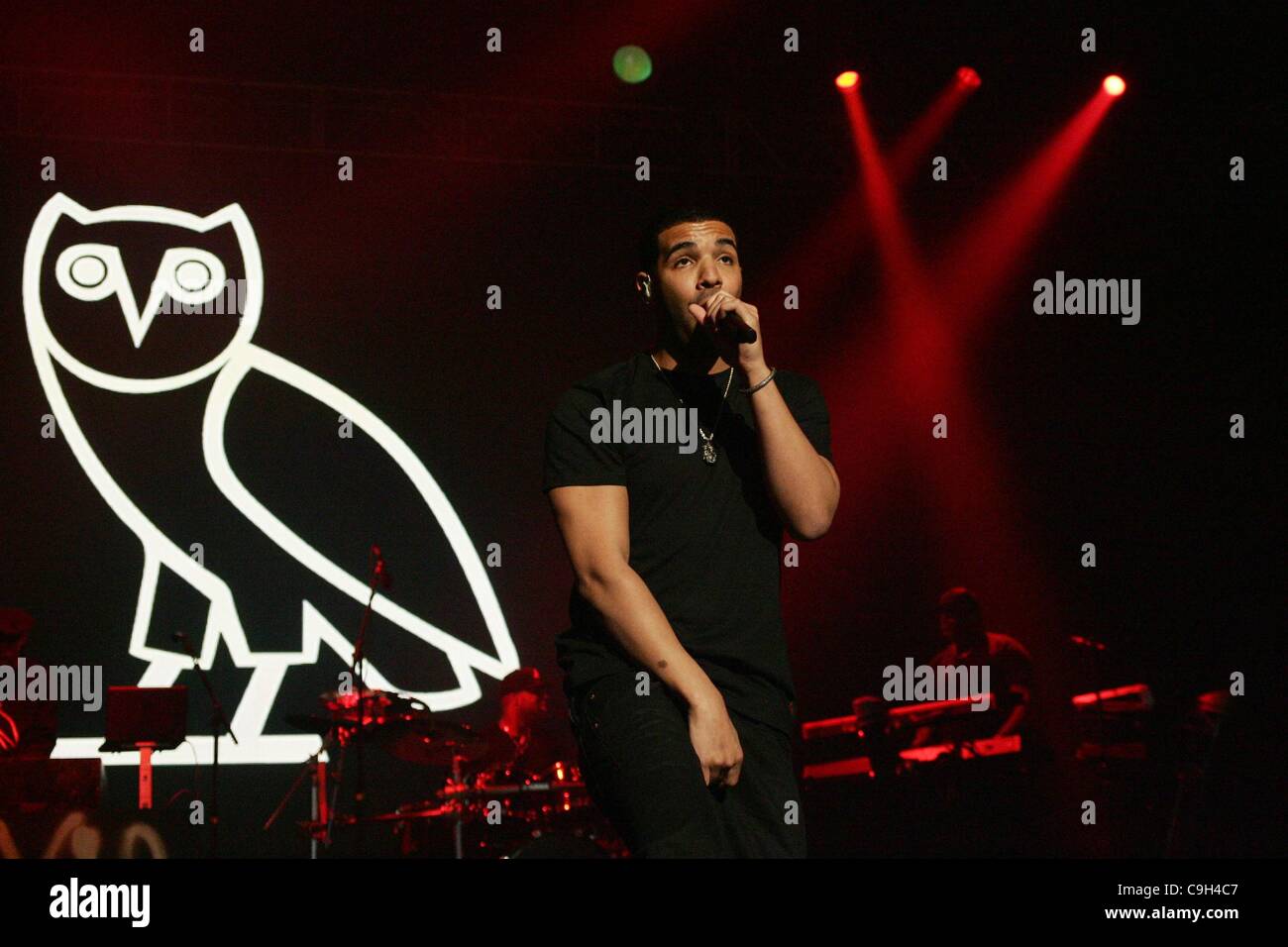 Drake on stage for Drake New Year's Day Concert at The Joint, Hard Rock ...