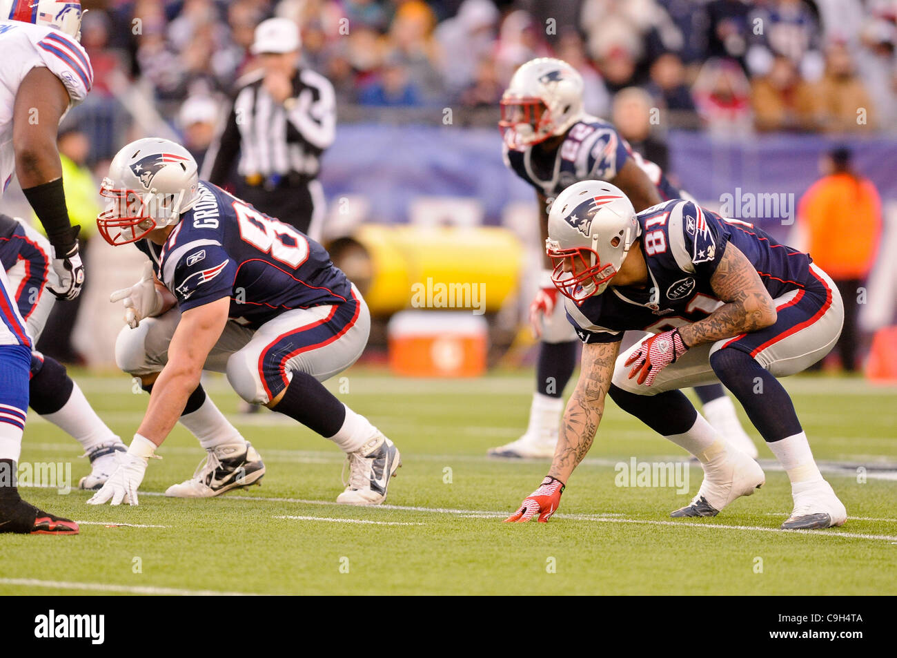 Jan. 1, 2012 - Foxborough, Massachusetts, U.S - New England Patriots TE ...