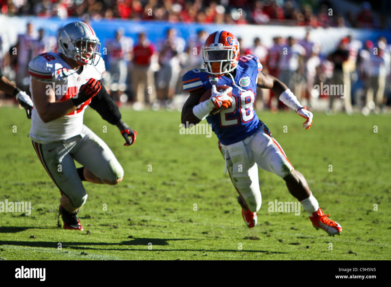 Jan. 2, 2012 - Jacksonville, FL, U.S - University of Florida Gator RB ...