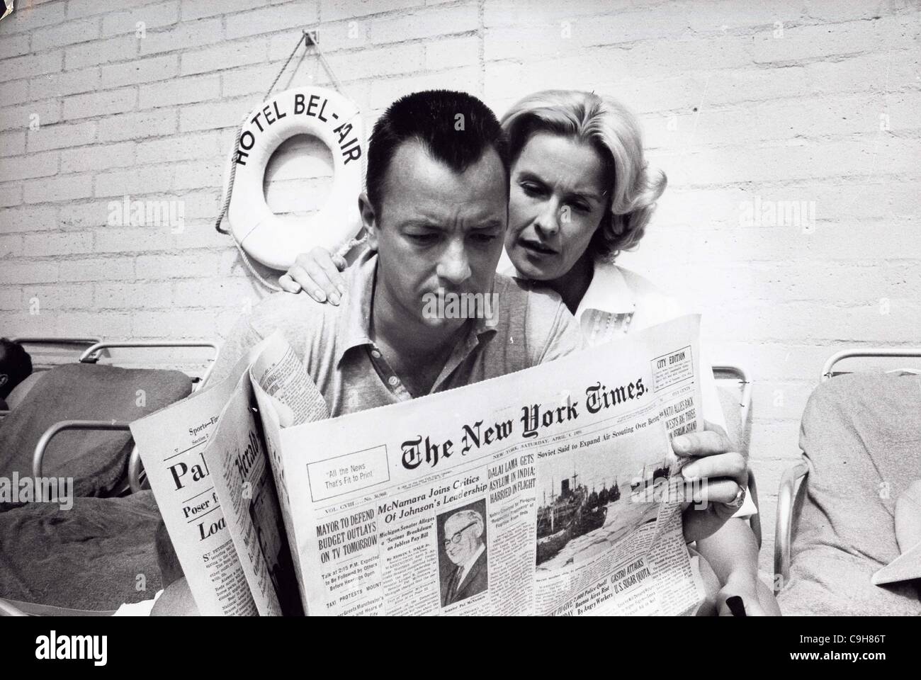 Dec. 19, 2011 - DINA MERRILL with her husband Stanley M. Rumbough, Jr ...