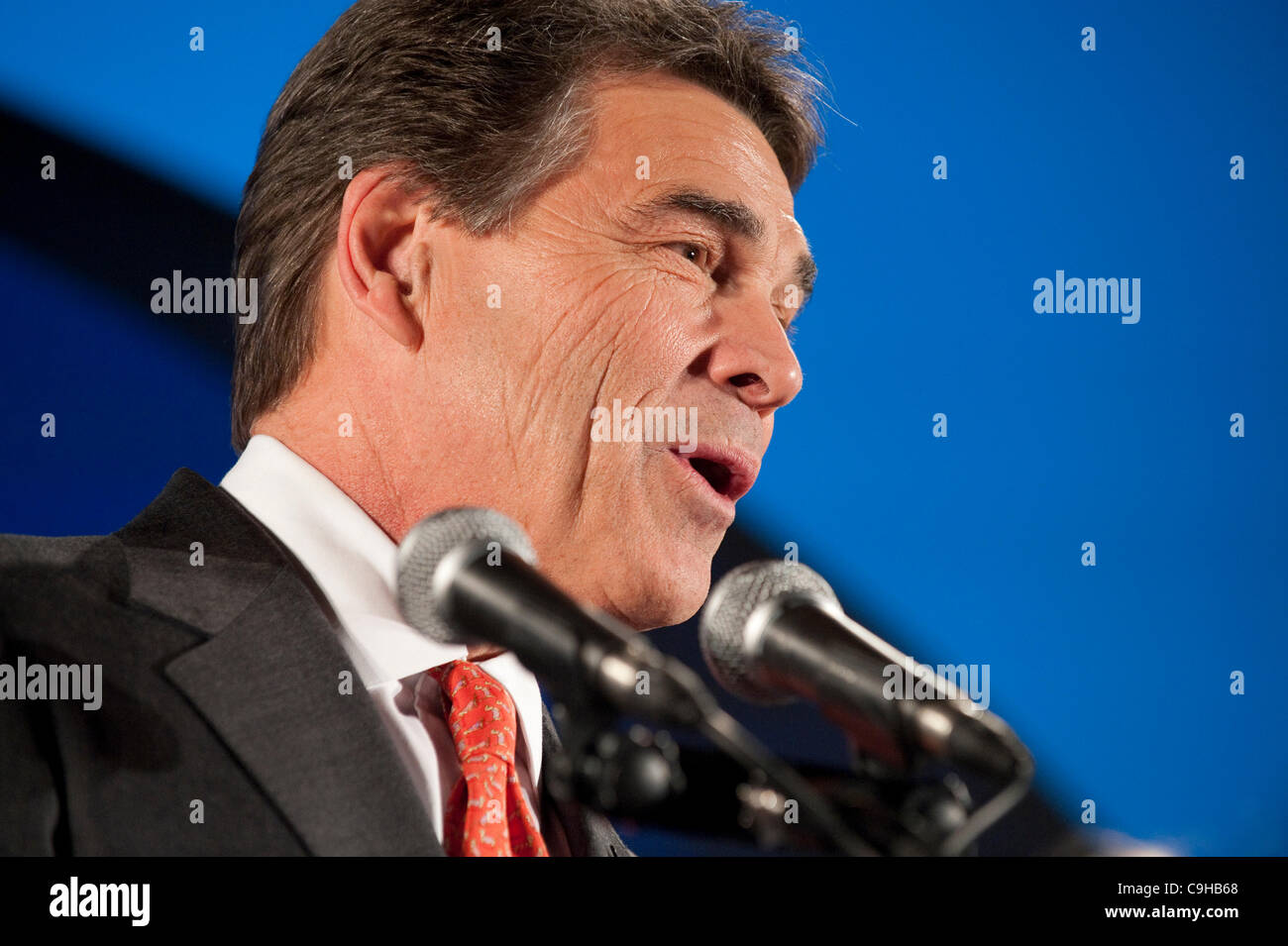 Republican candidate Rick Perry speaks to supporters after his fifth ...