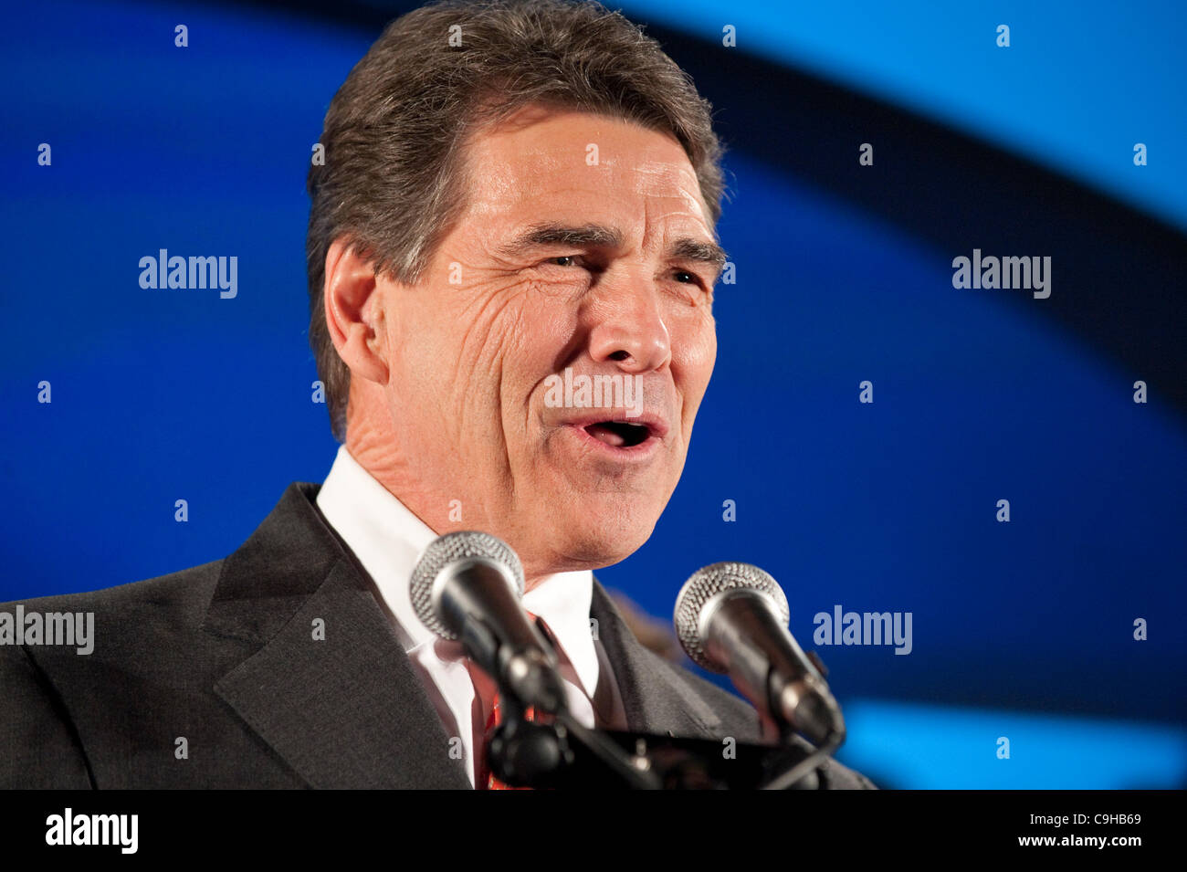 Republican candidate Rick Perry speaks to supporters after his fifth ...