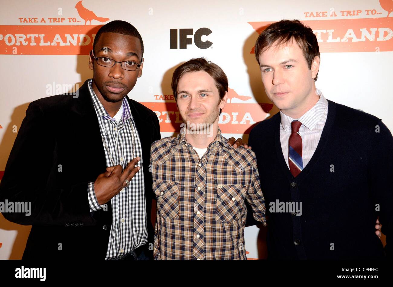 Jay Pharoh, Paul Brittain, Taran Killam at arrivals for PORTLANDIA ...