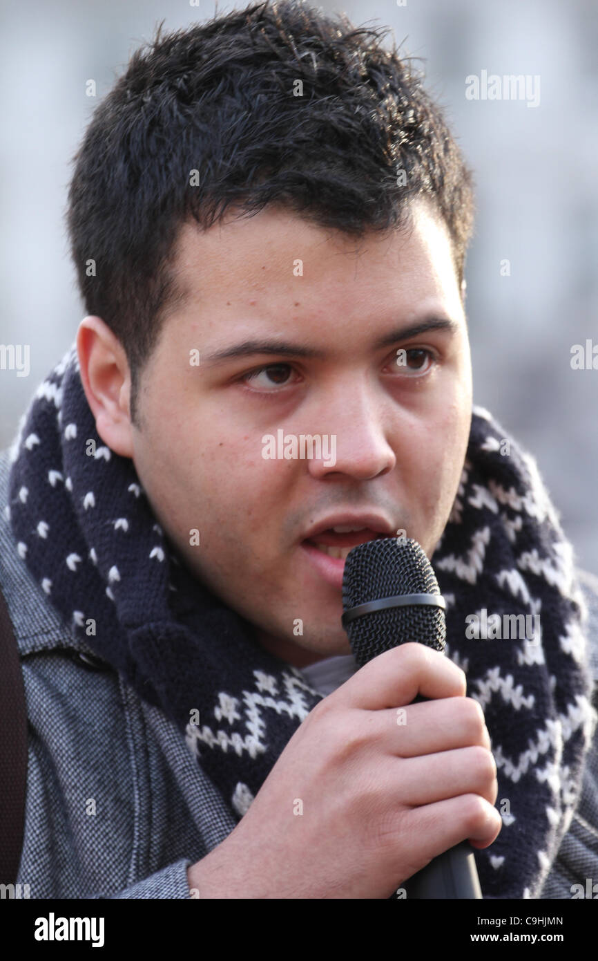 London Guantanamo Rally, protester, Shaker Aamer, prisoners Stock Photo ...