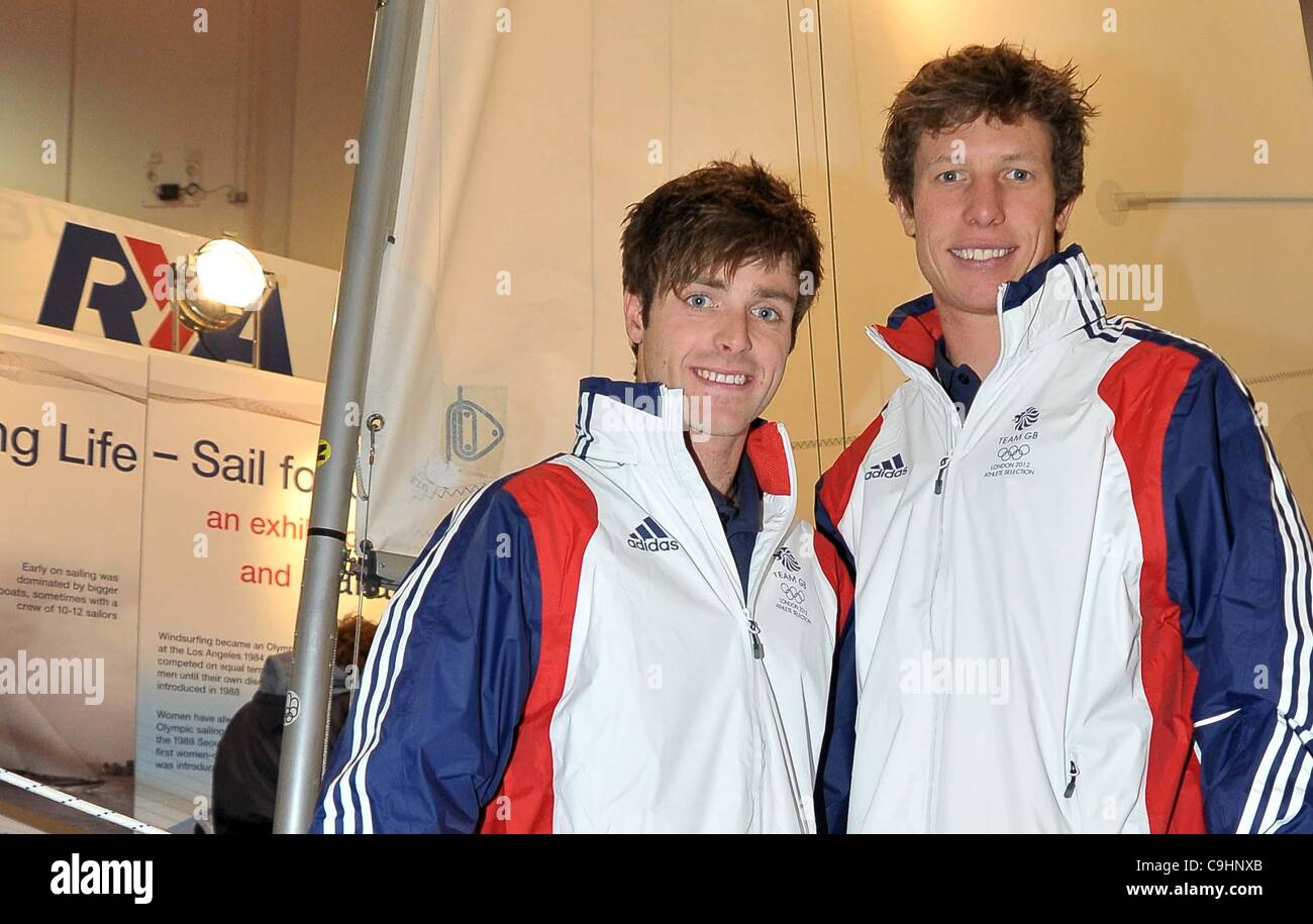 ExCel, LONDON, UK, Monday 09/01/2012. Luke Patience (left) and Stuart ...