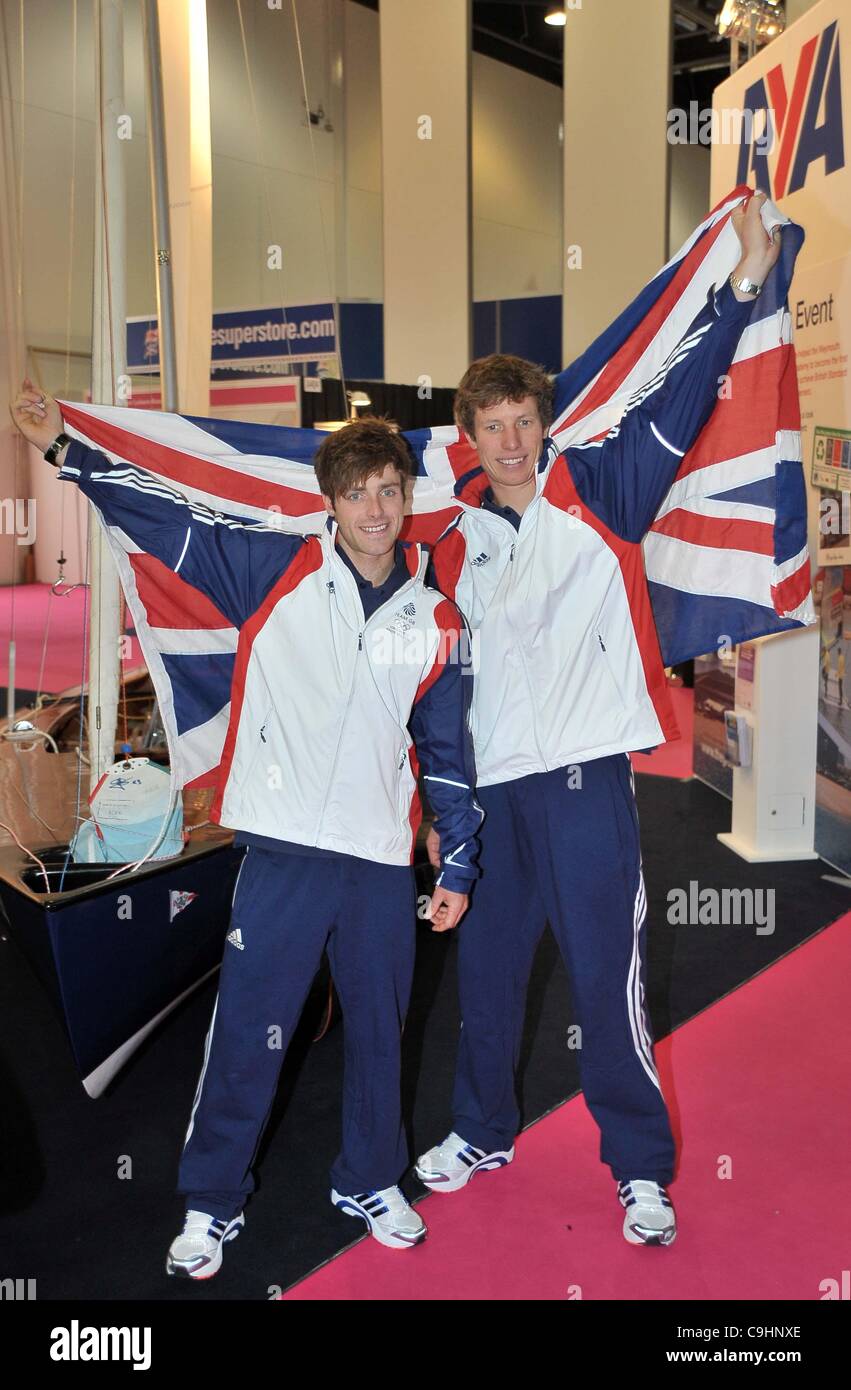 ExCel, LONDON, UK, Monday 09/01/2012. Luke Patience (left) and Stuart ...
