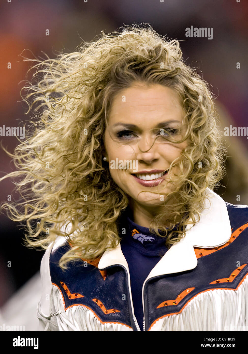 Jan. 8, 2012 - Denver, CO, USA - A beautiful Denver Broncos Cheerleader ...
