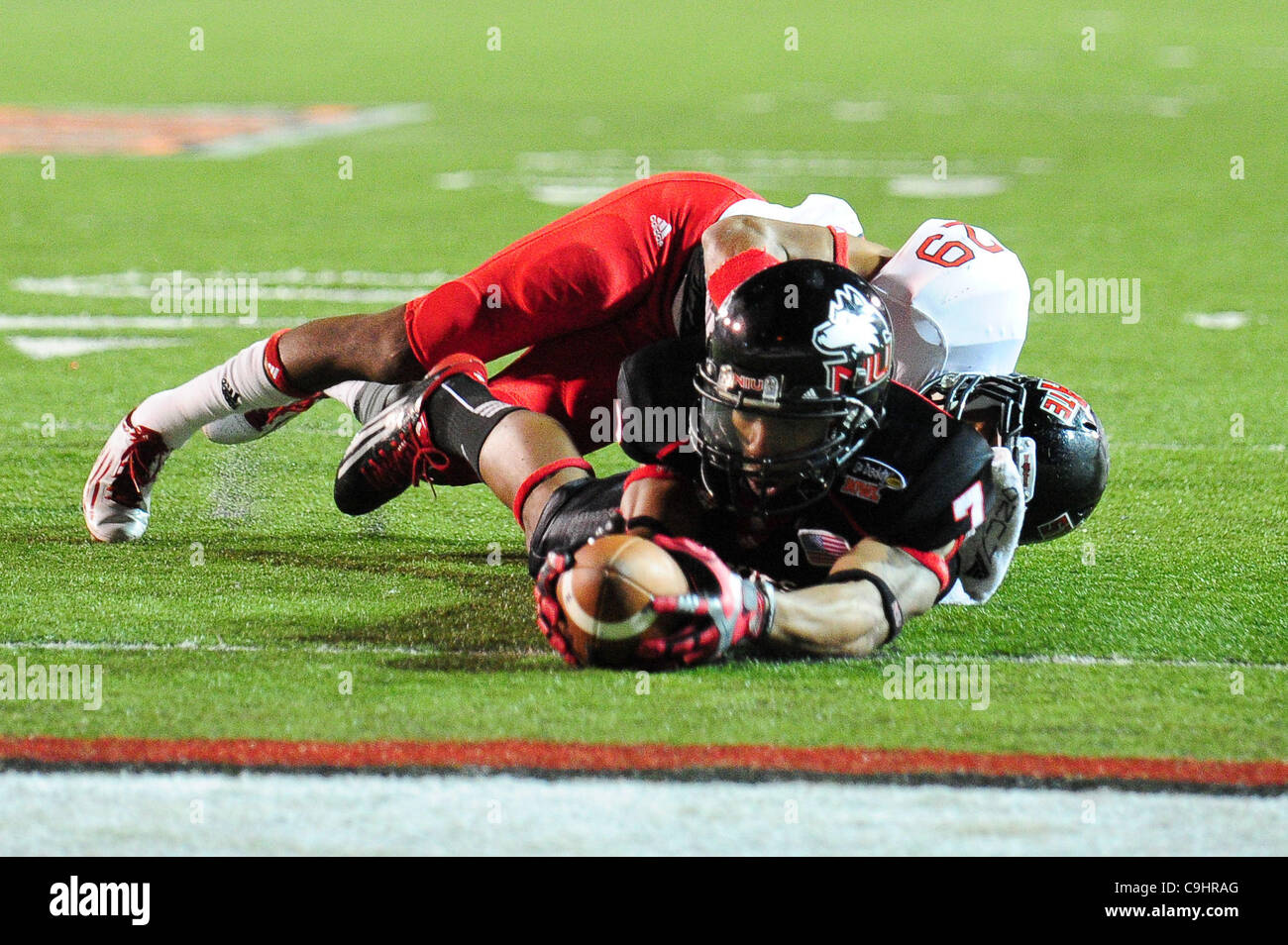 Jan. 8, 2012 - Mobile, Alabama, U.S - Northern Illinois' WR Perez ...