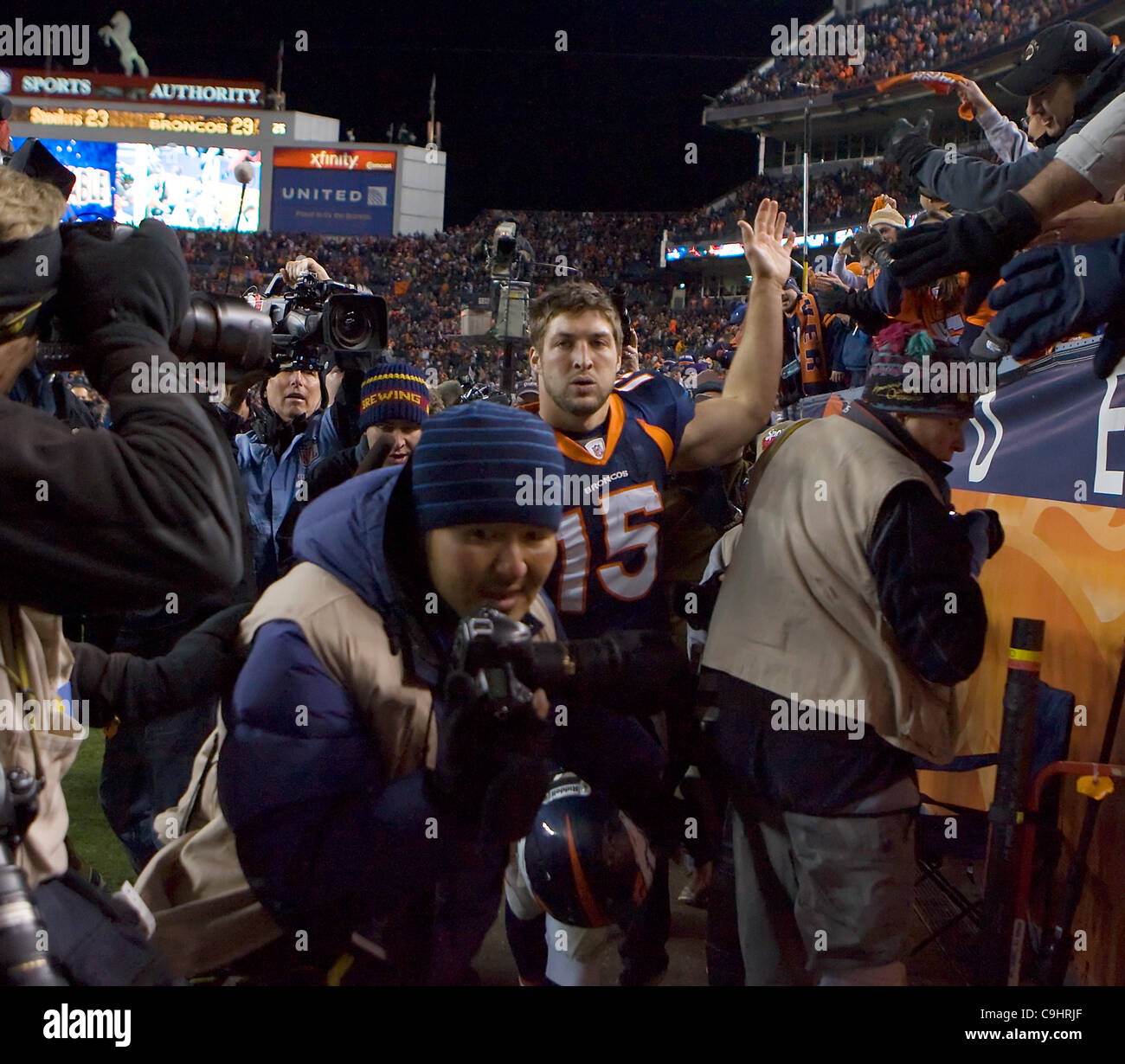 Tebow fans hi-res stock photography and images - Alamy