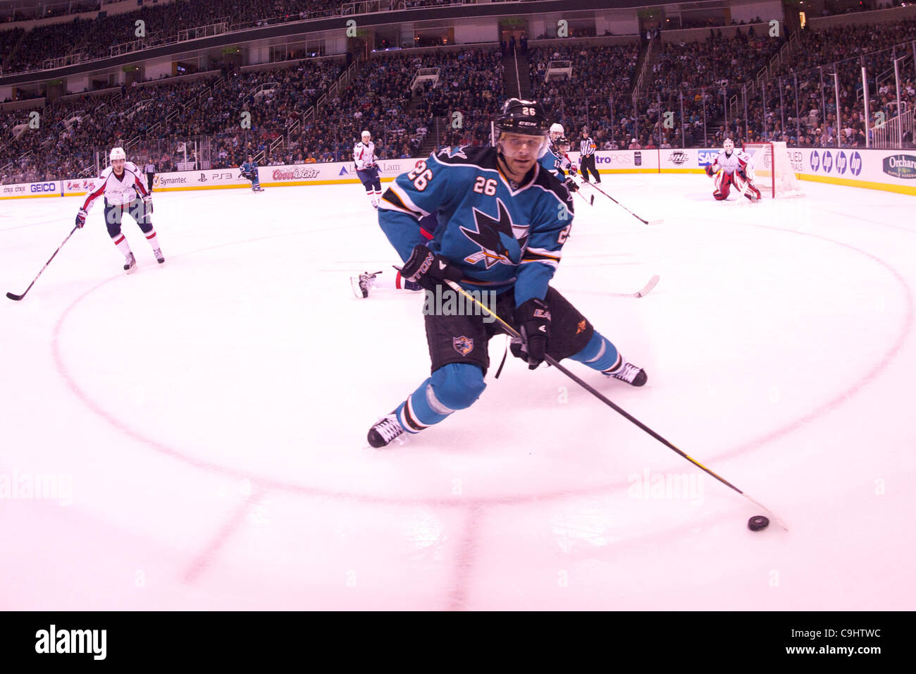 Jan. 7, 2012 - San Jose, California, U.S - Sharks center Michal Handzus ...