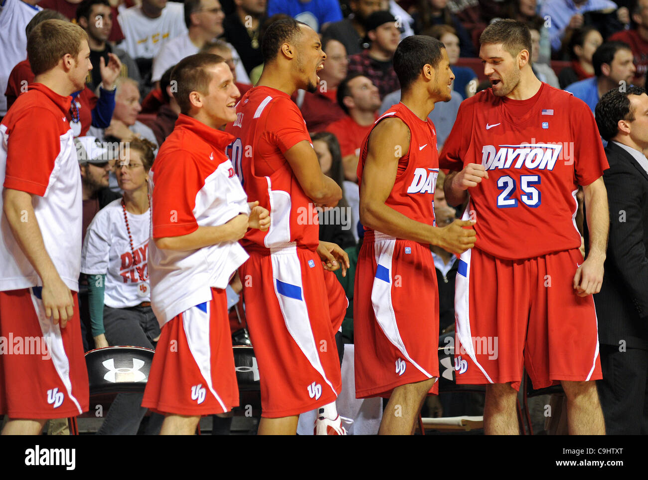 Jan. 7, 2012 - Philadelphia, Pennsylvania, U.S - The Dayton Flyers ...