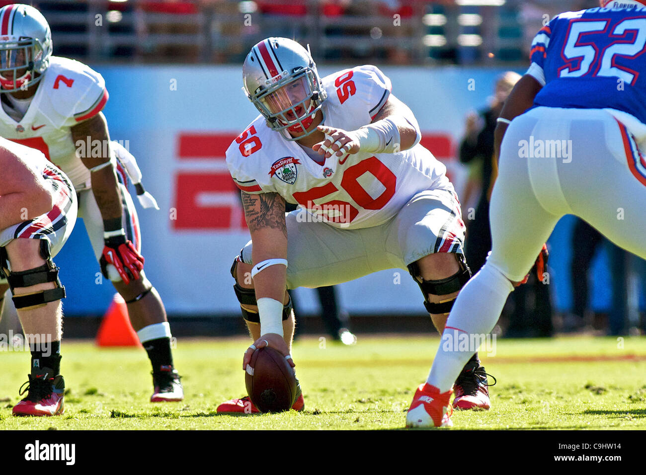 Ohio state buckeyes offensive lineman hi-res stock photography and ...