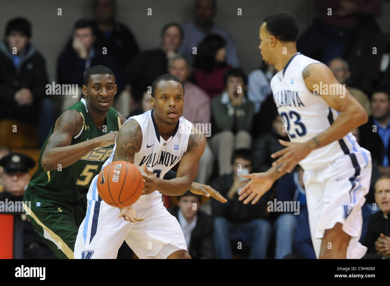Jan. 5, 2012 - Villanova, Pennsylvania, U.S - Villanova Wildcats guard ...
