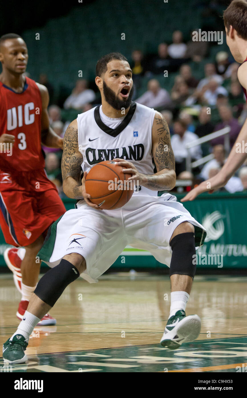 Jan. 5, 2012 - Cleveland, Ohio, U.S - Cleveland State guard Jeremy ...