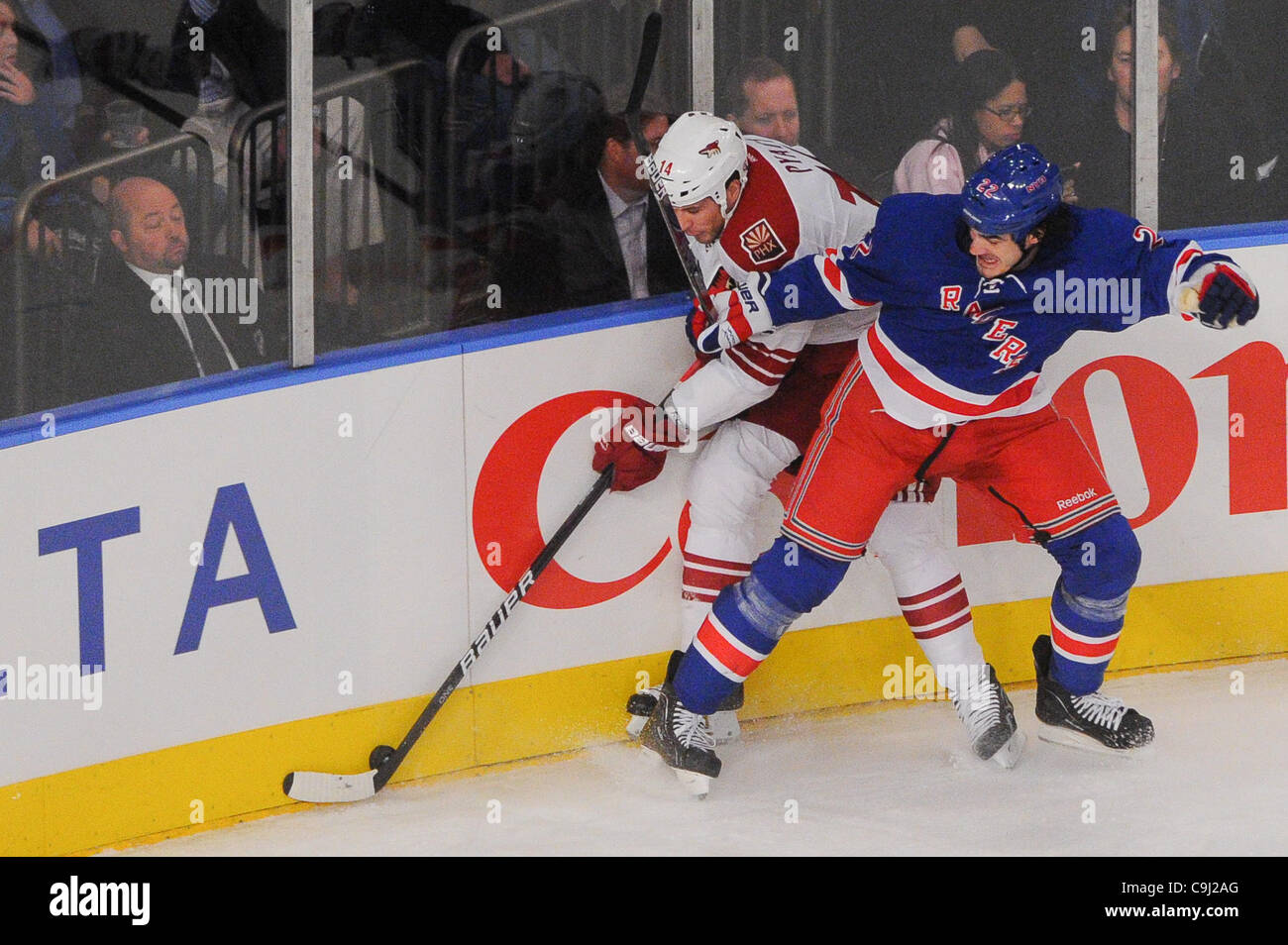 Jan. 10, 2012 - New York, New York, U.S - New York Rangers center Brian ...