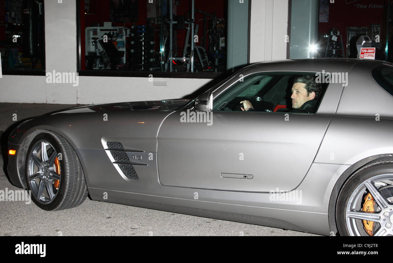 PATRICK DEMPSEY ARRIVES IN HIS MCLAREN CAR ACTOR MCLAREN BEVERLY HILLS ...
