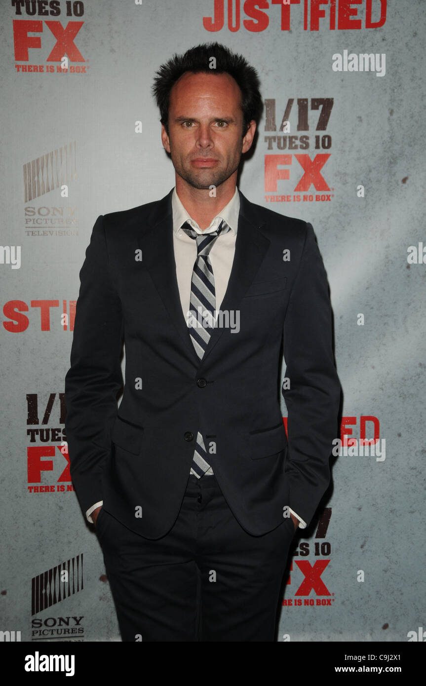 Jan. 10, 2012 - Los Angeles, California, U.S. - Walton Goggins ...