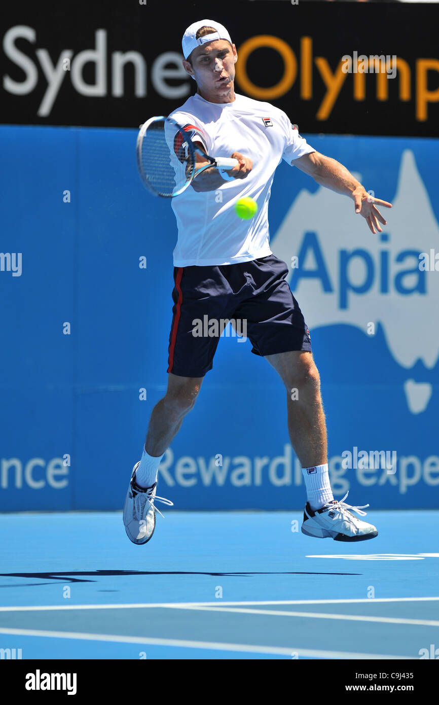 11.01.12 Sydney, Australia. Australian Matthew Ebden in action ...