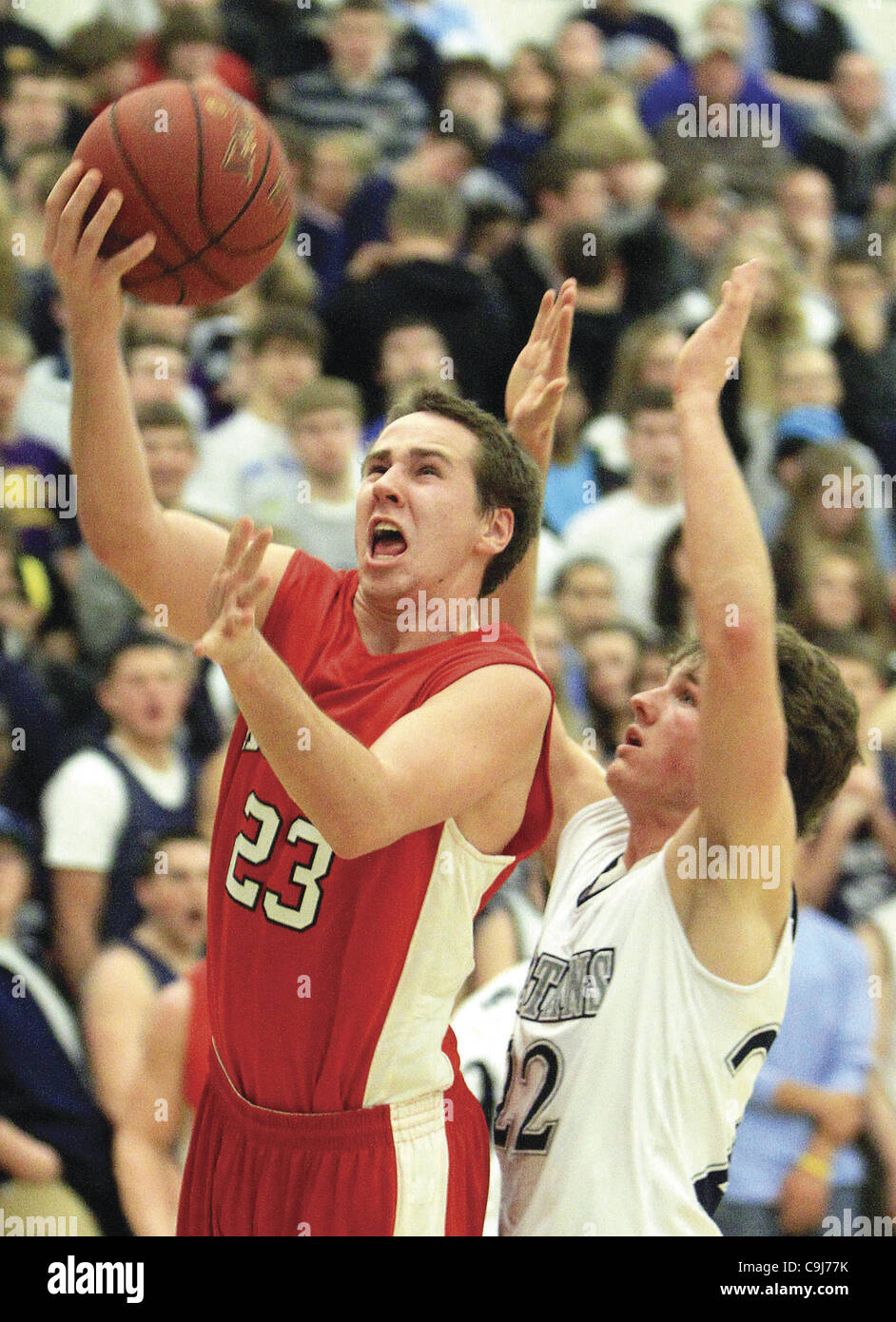 Jan. 6, 2012 - Bettendorf, Iowa, U.S. - Davenport Assumption's Derek ...