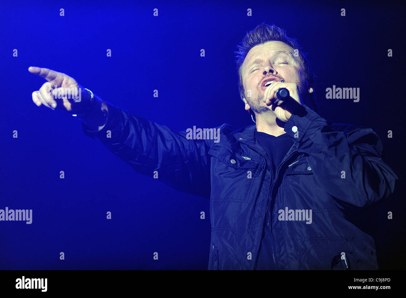 Jan 7, 2012 - Raleigh, North Carolina; USA - Singer RUSS LEE of the ...