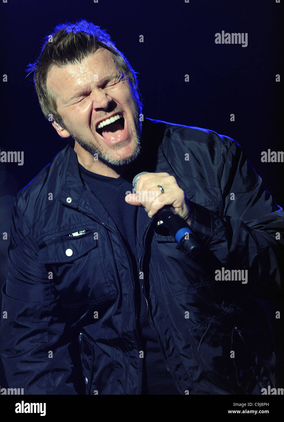 Jan 7, 2012 - Raleigh, North Carolina; USA - Singer RUSS LEE of the ...