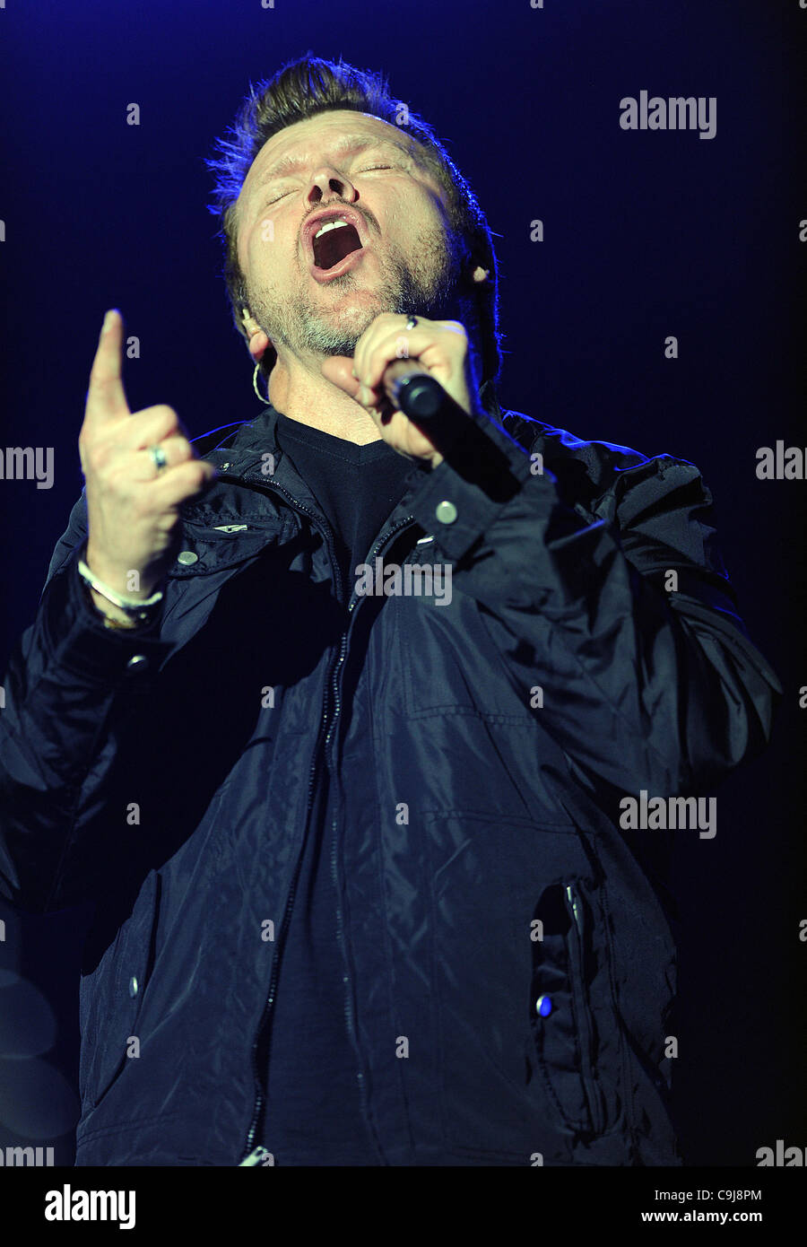 Jan 7, 2012 - Raleigh, North Carolina; USA - Singer RUSS LEE of the ...