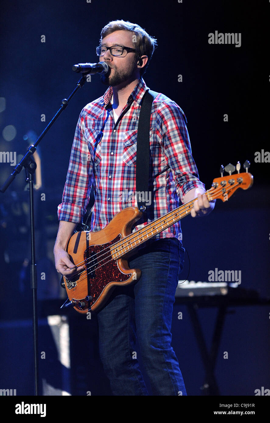 Jan 7, 2012 - Raleigh, North Carolina; USA - Bass Guitarist DAN GARTLEY ...