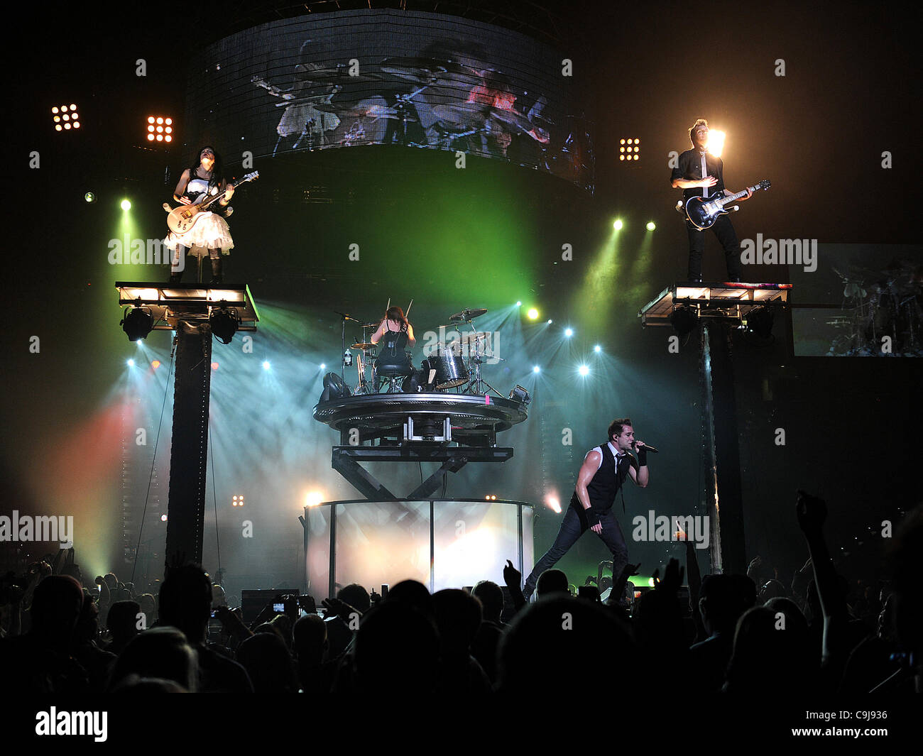 Jan 7, 2012 - Raleigh, North Carolina; USA - (L-R) Guitarist KOREY ...