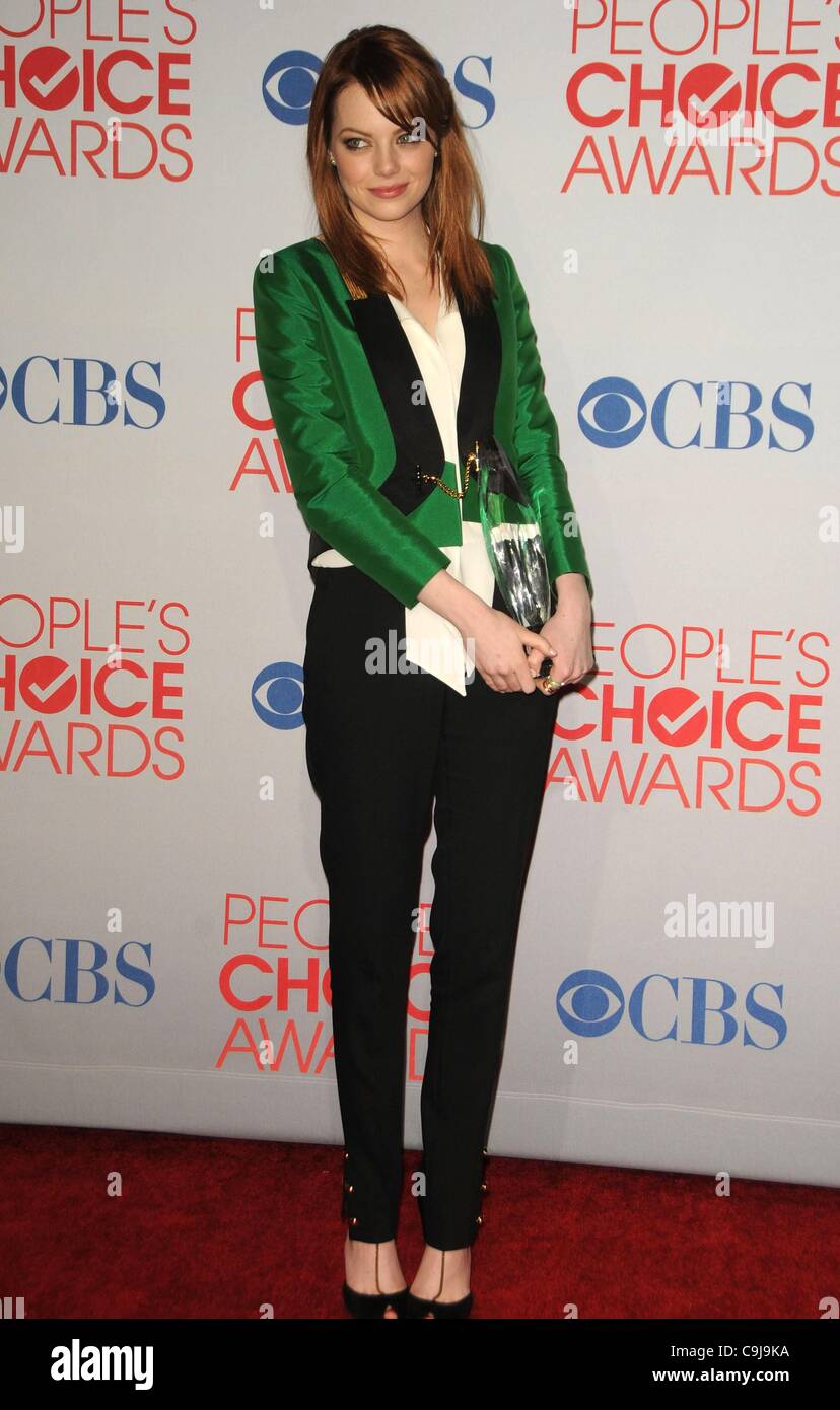 Emma Stone in the press room for People's Choice Awards 2012 - Press ...