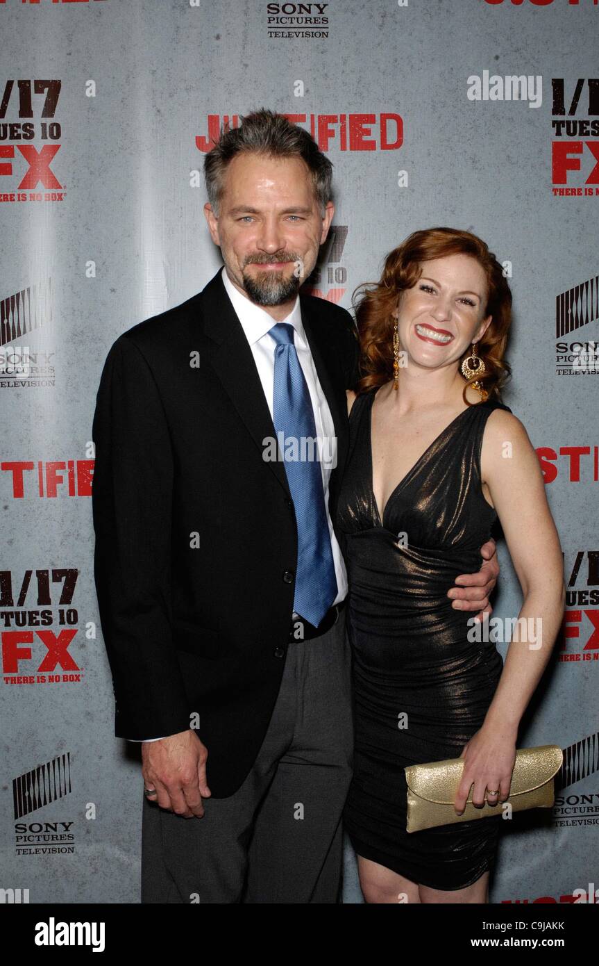 Jan. 11, 2012 - Hollywood, California, U.S. - David Meunier and Faline ...