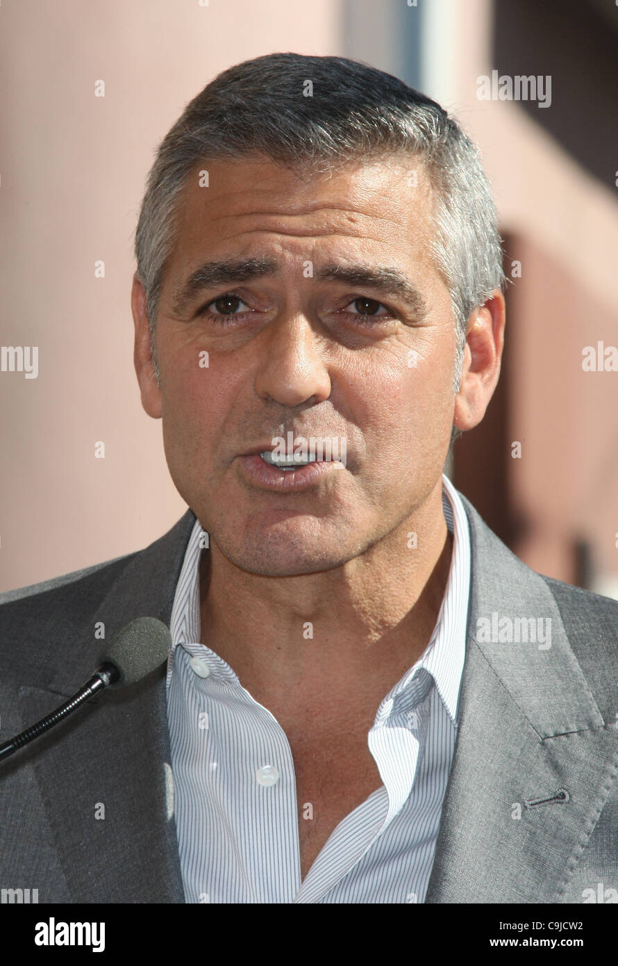 George Clooney John Wells Honored With A Star On The Hollywood Walk Of
