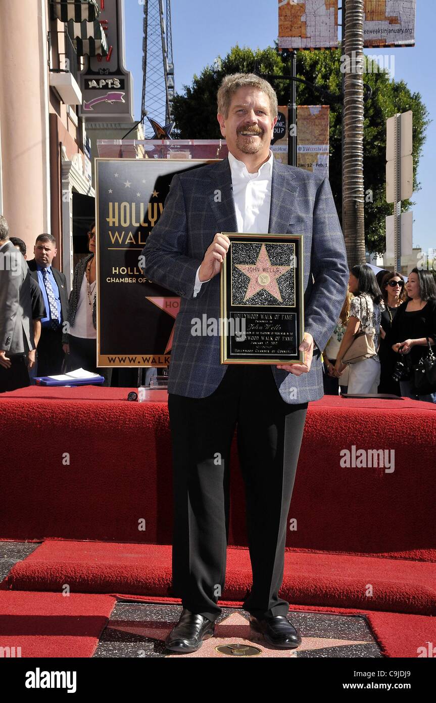 John Wells at the induction ceremony for Star on the Hollywood Walk of ...