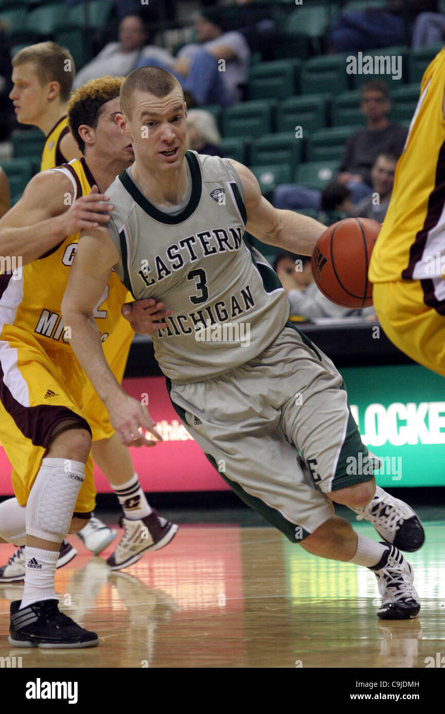 Jan. 11, 2012 - Ypsilanti, Michigan, U.S - Eastern Michigan guard ...