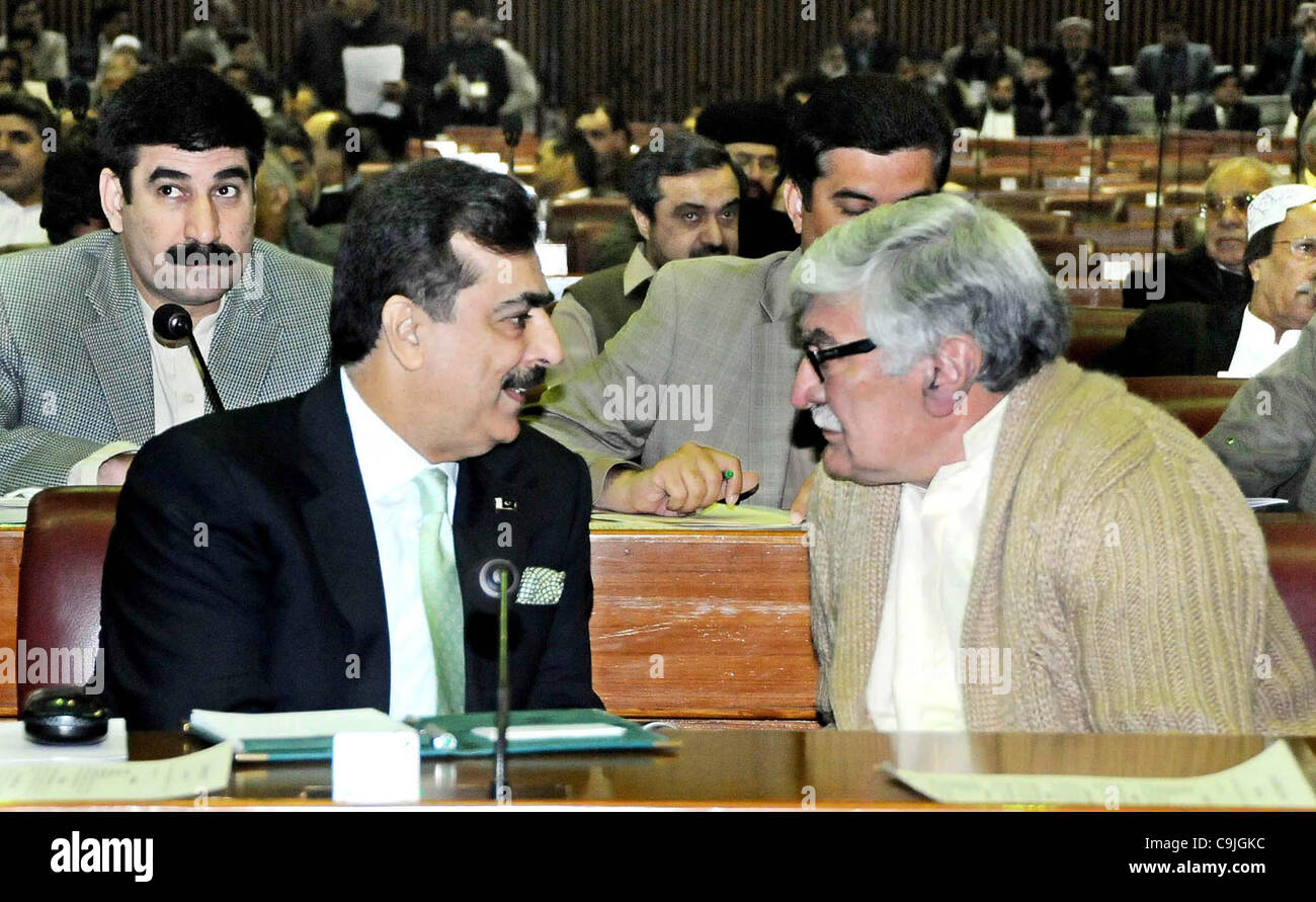Prime Minister, Syed Yousuf Raza Gilani talks with Awami National Party ...
