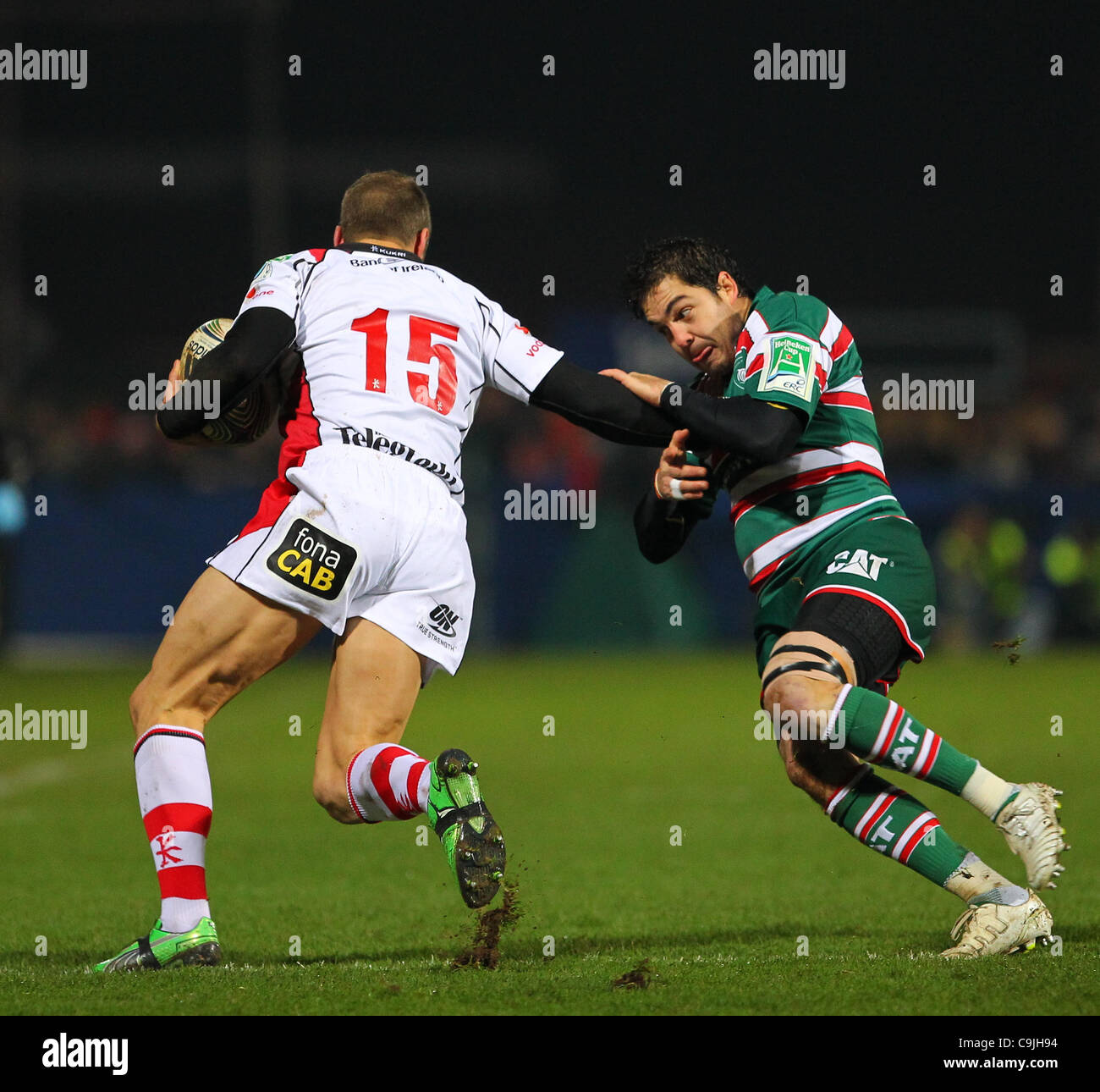 13.01.2012 Ravenhill Stadium, Belfast, Northern Ireland. Stefan ...