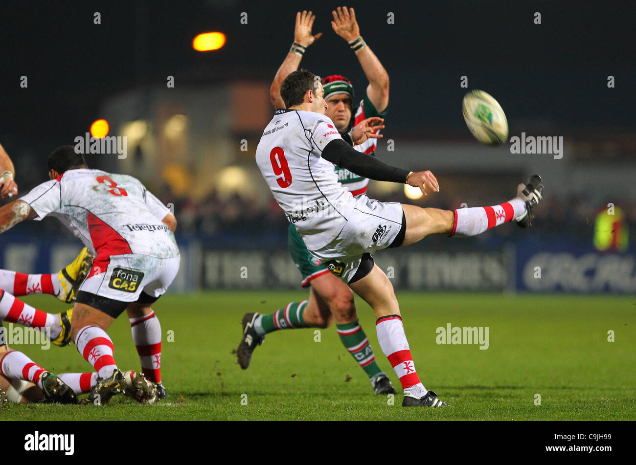 13.01.2012 Ravenhill Stadium, Belfast, Northern Ireland. Ruan Pienaar ...