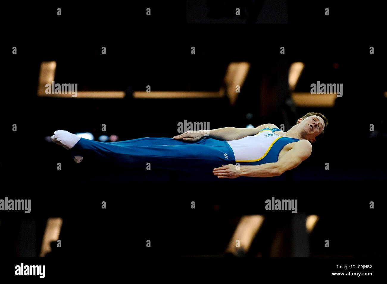 13.1.2012 London, England. Blake Gaudry (AUS) in action during the Men ...