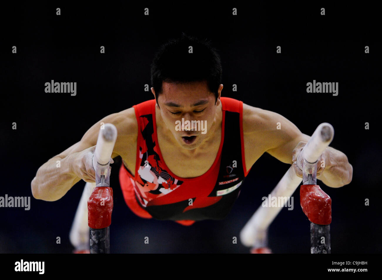 13.1.2012 London, England. #122 Kenneth Ikeda (CAN) in action during ...